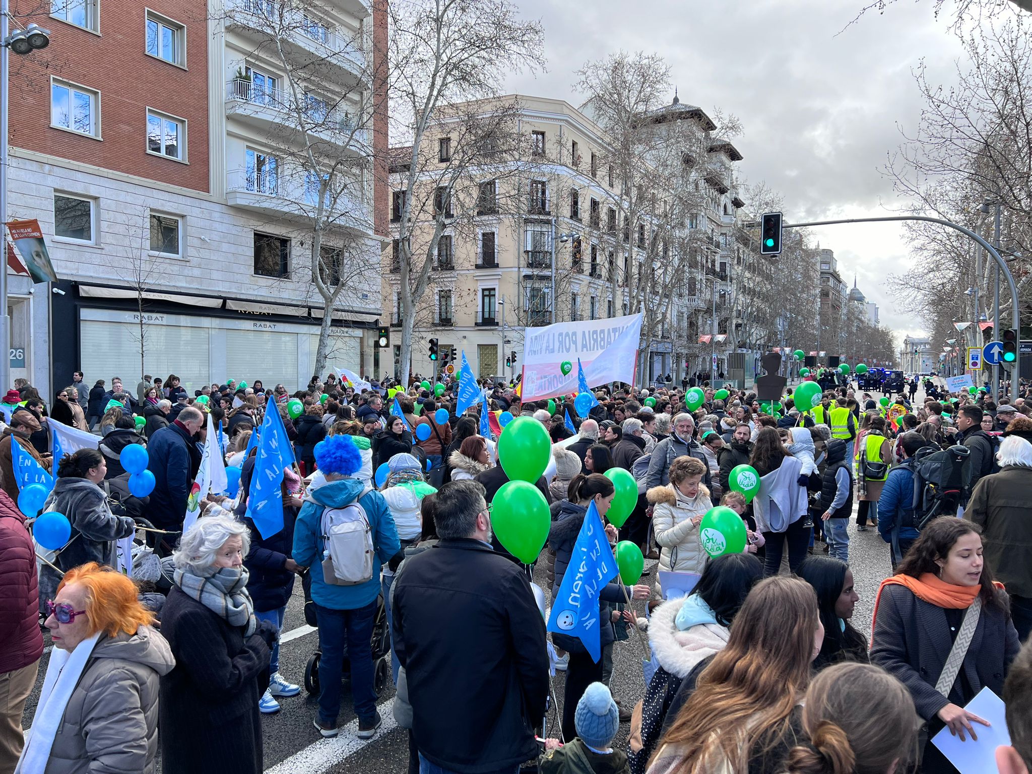 Manifestación 'Sí a la vida', en directo: última hora sobre la marcha hoy